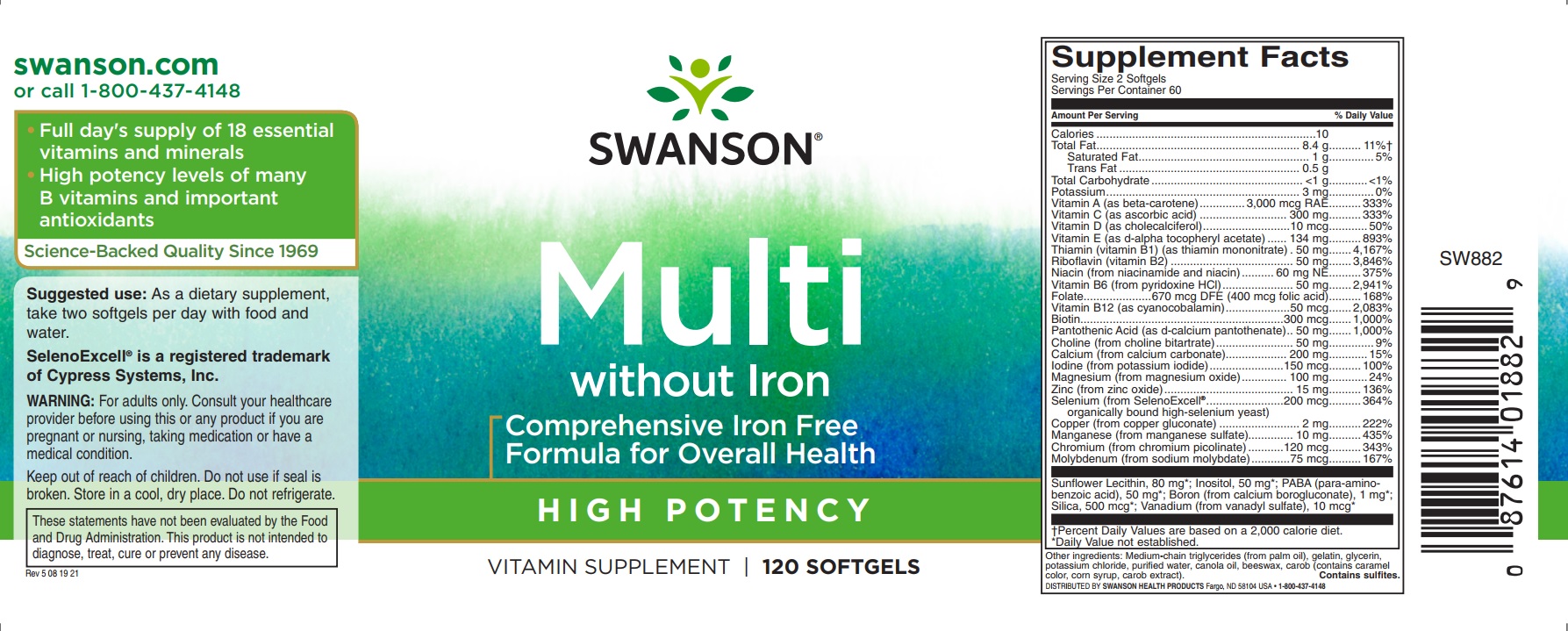 SWANSON EUROPE - VITAMINS AND SUPPLIMENTS