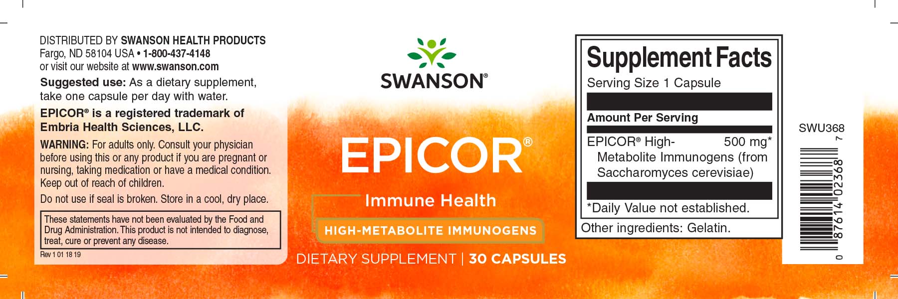 EPICOR High-Metabolite Immunogens | Swanson Health Products Europe