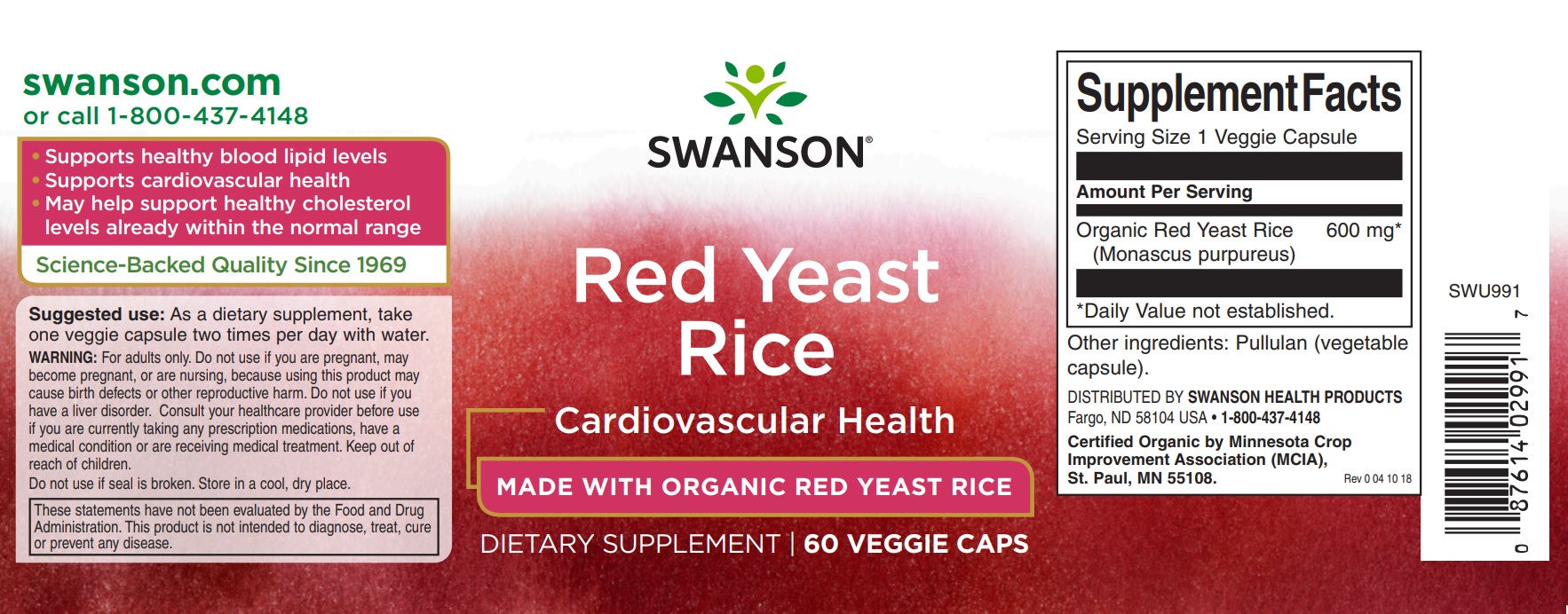 SWANSON EUROPE - VITAMINS AND SUPPLIMENTS